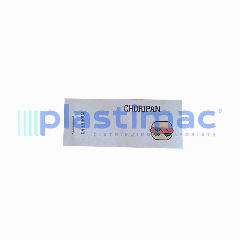 TICKETS TALONARIO P/BAR CHORIPAN | X100U -Plastimac