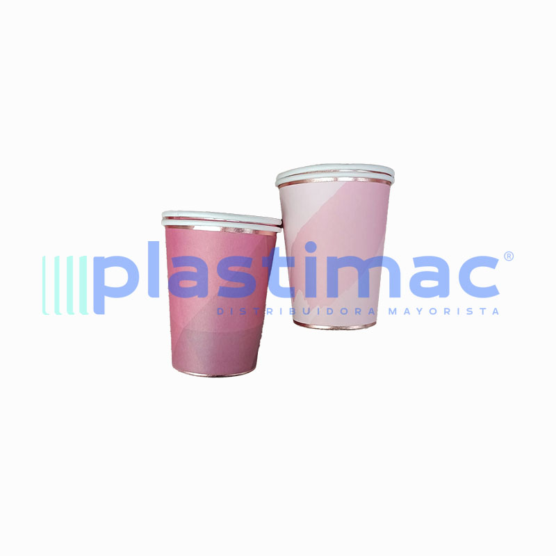VASO POLIPAPEL LOVE X 8 UNID -Plastimac